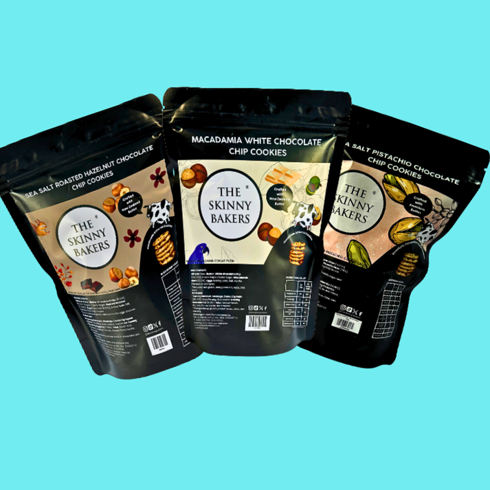 x3 Signature Nuts Cookie Bag Bundle (200g) – The Skinny Bakers